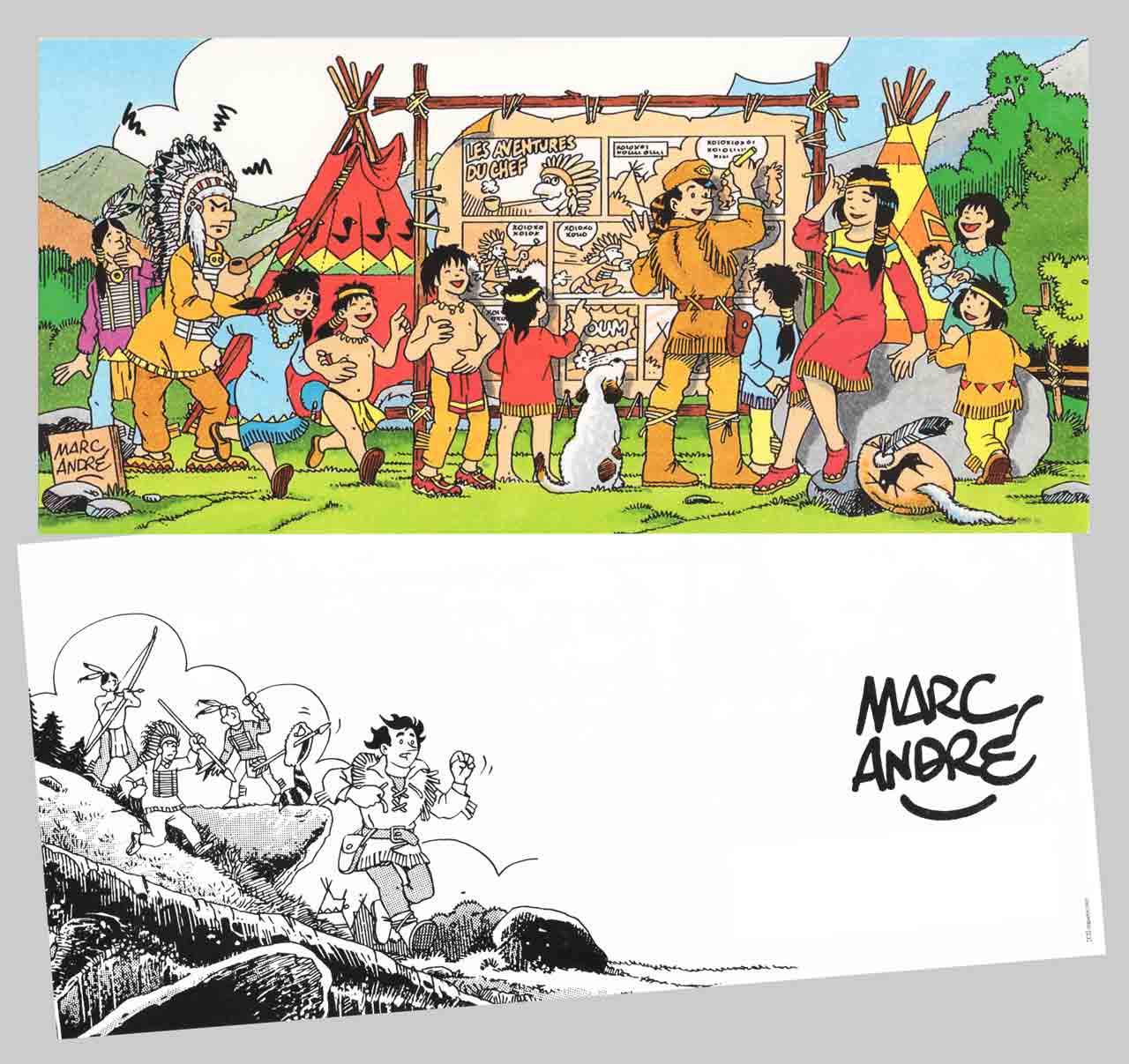 1996 Marc-André Bandes dessinées, illustrations, logos, affiches